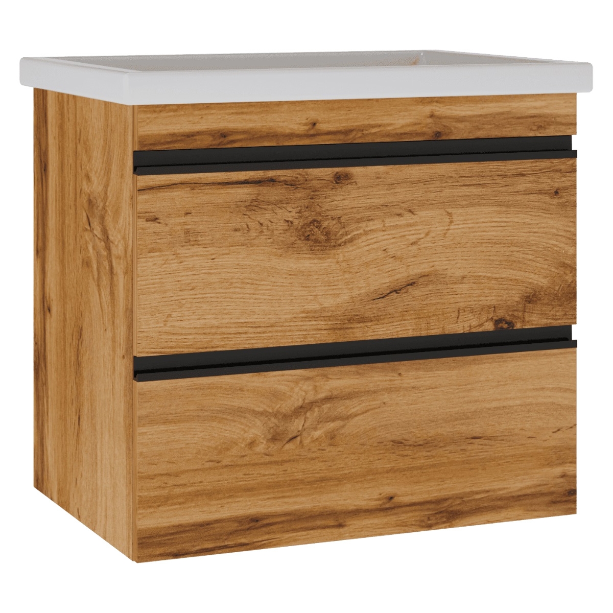 Тумба Devit Frame 753065O Натуральний Дуб 65См з Раковиною та Сифоном 650Х455Х600, купити по ...