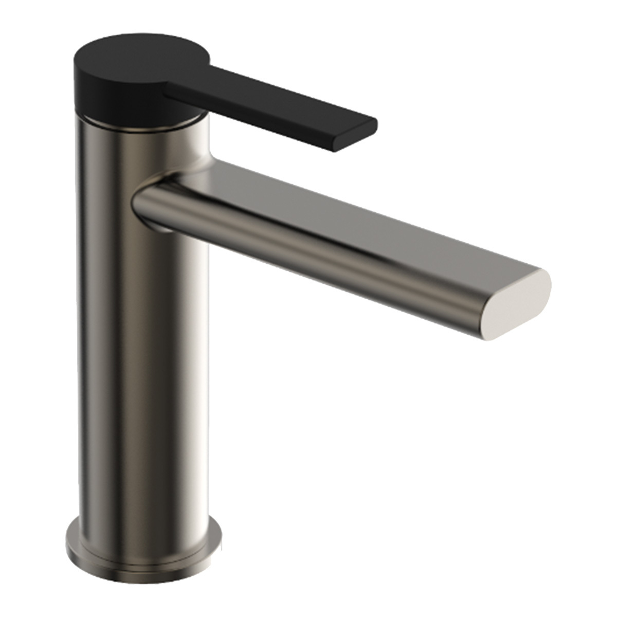 Змішувач Devit Hb-Gr4011G для Раковини без Донного Клапану, Кольору Brushed Gun Metal з Чорною ...