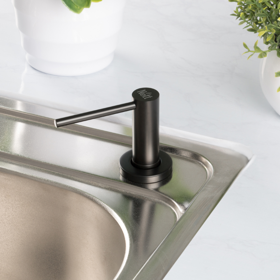 Комплект Чорної Мийки на Кухню та Змішувача з Нержавіючої Сталі NB-7048 ...